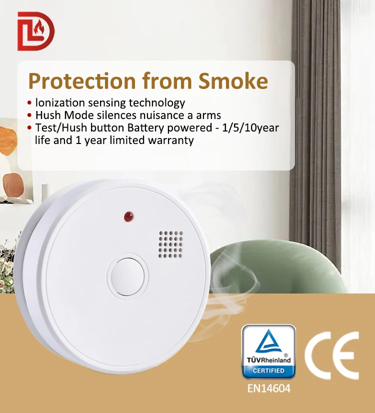 10year Optical Smoke Detector With En 14604 Approval - Buy Smoke ...