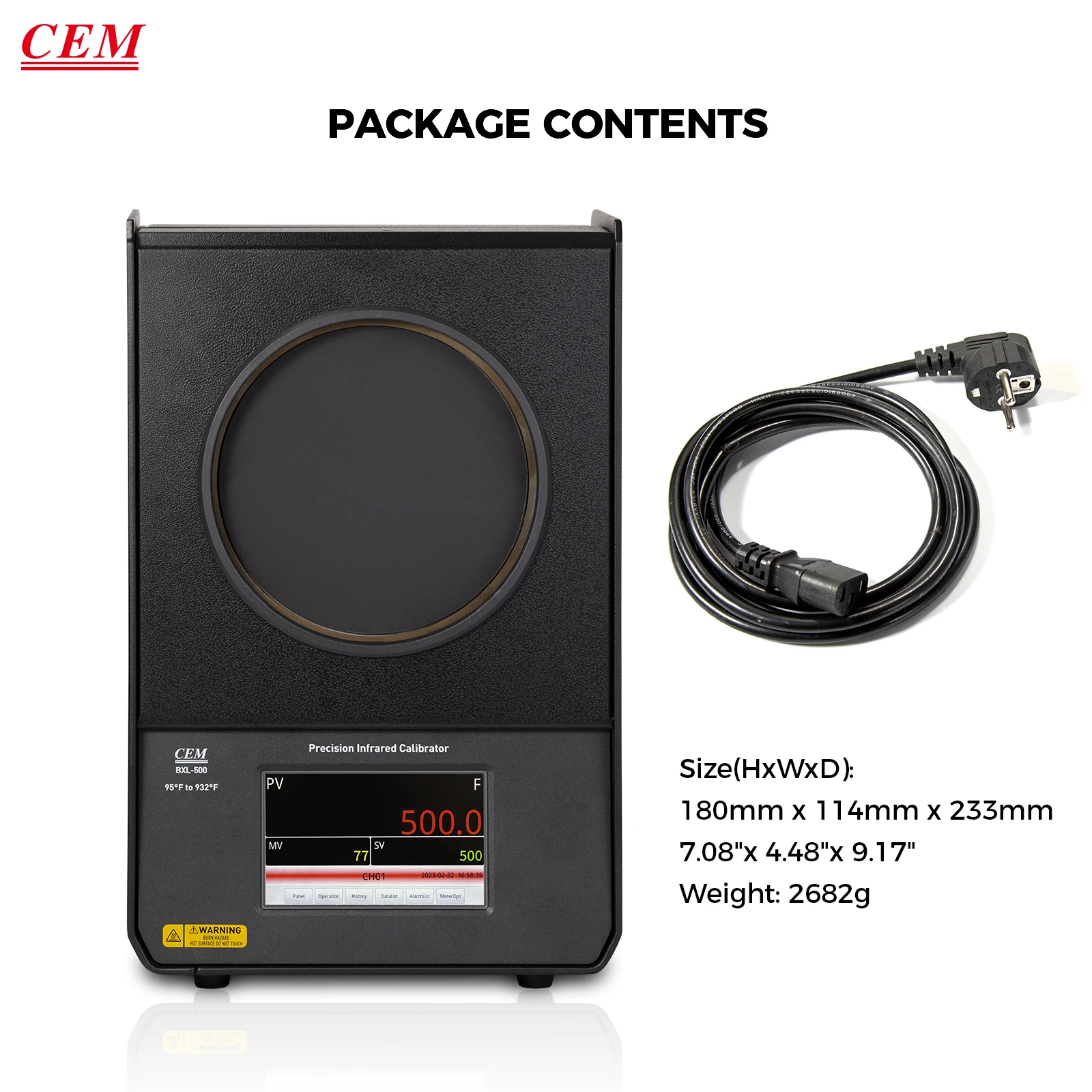 CEM BXL-500 Precision Infrared Calibrator for Reliable Performance