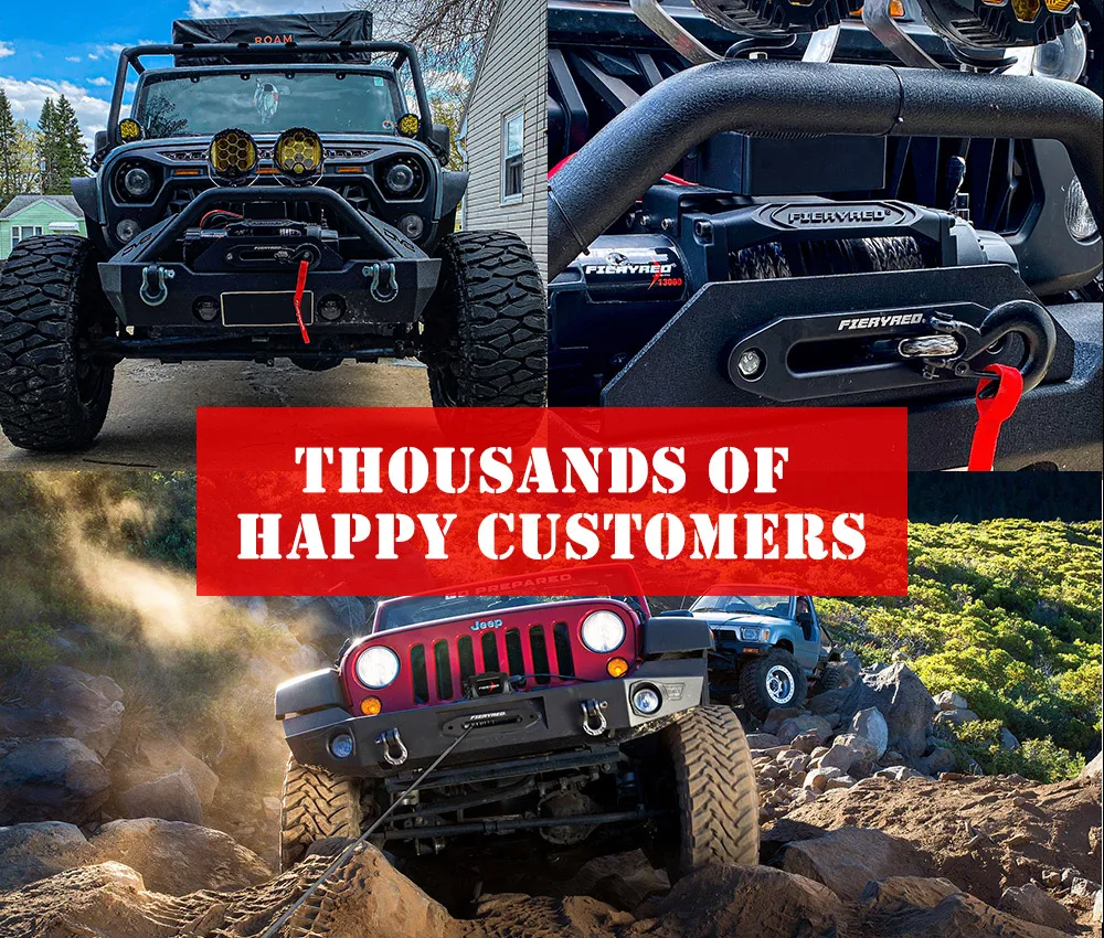 FIREYRED 12V 13000LBS IP67 Waterproof Electric Winch