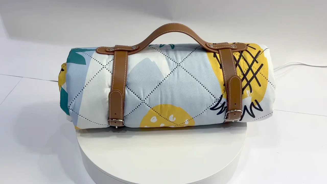 Custom Printed Waterproof Picnic Mat Canvas Picnic Beach Blanket For ...