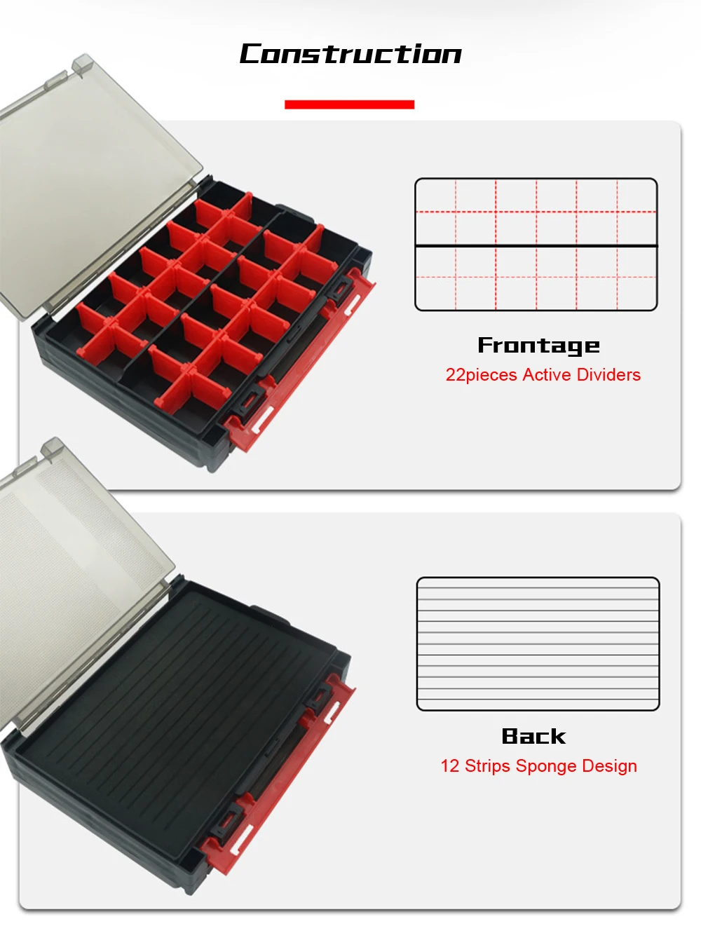 Newbility Multifunction Boxes Diy Storage Space Fish Accessories Set ...