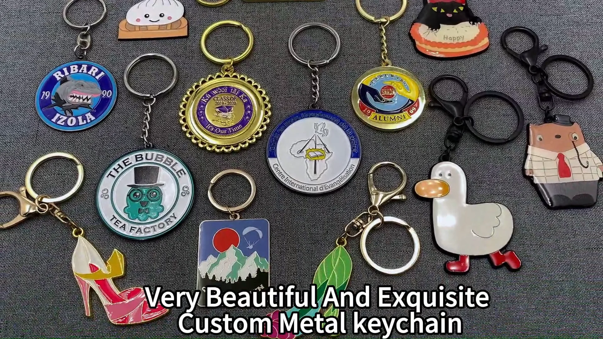 Luxury Cute Kawaii Custom Shape Hard Soft Enamel Key Chains Iron Zinc ...