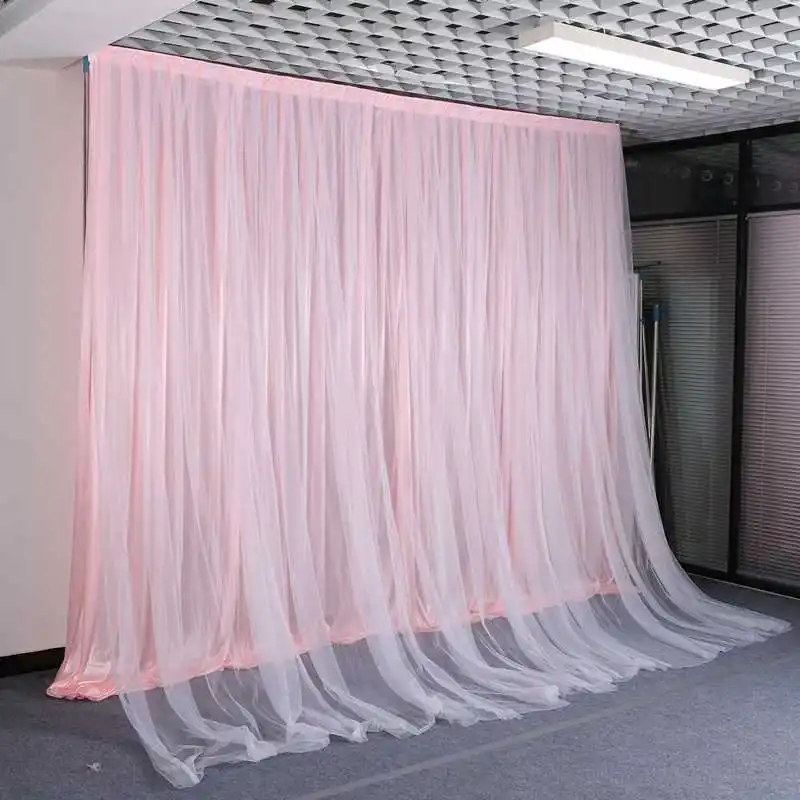 Wedding Stage Mesh Background Veil Drapery Decoration Birthday Scene ...