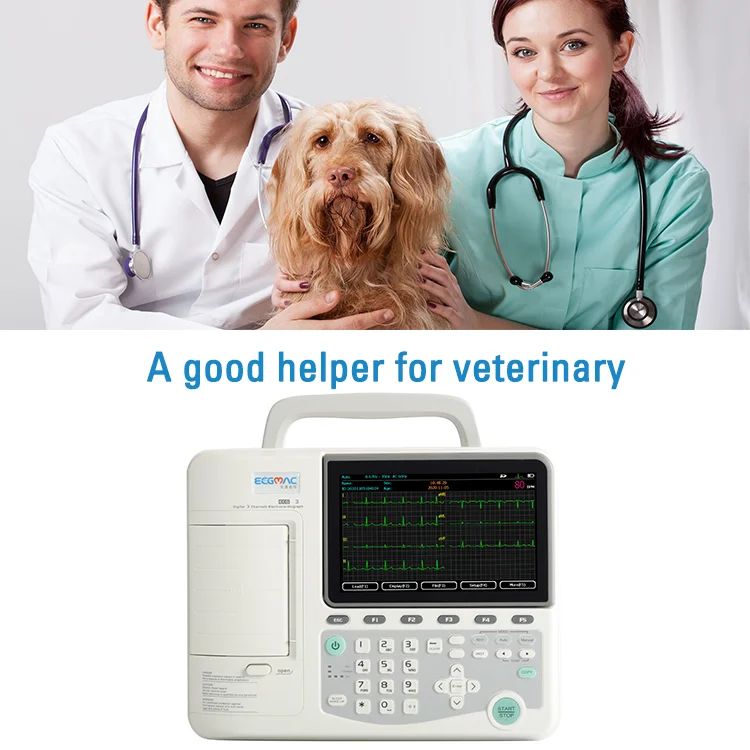 ECGMAC Electrocardiograph for Animals EM-301 VET Portable ...