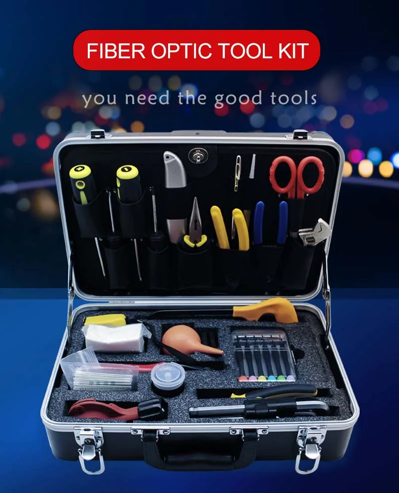 Fiber Tool Ftth Optic Cable Tool Kit Fusion Splicing Tool Kit - Buy ...