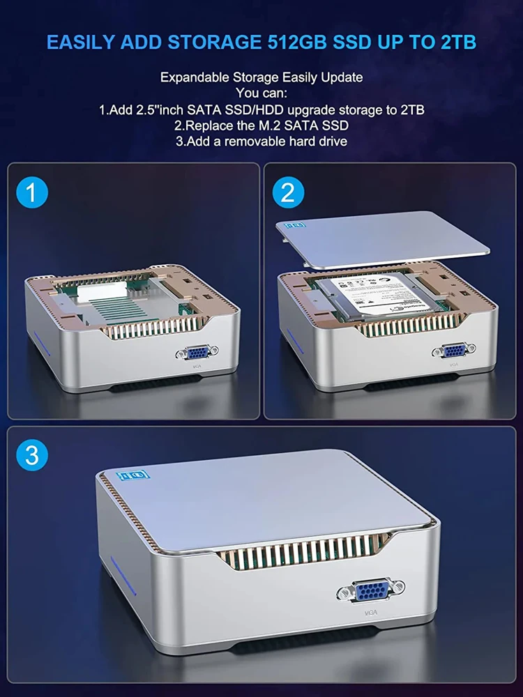 2023 GK3 Plus Mini PC - Powerful Mini Gaming & Business PC