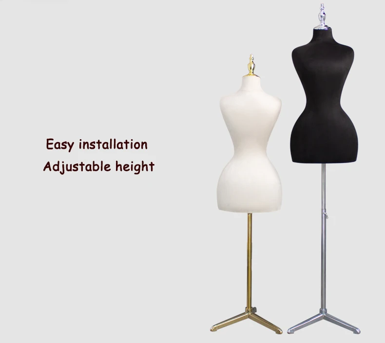 Wholesale Women Big Hip Half Body Mannequin Female Big Boobs Dress Form ...