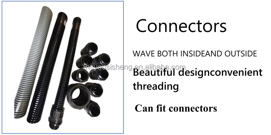 Yss Pp Plastic Corrugated Pipes For Wire Protection In Weaving Machines ...