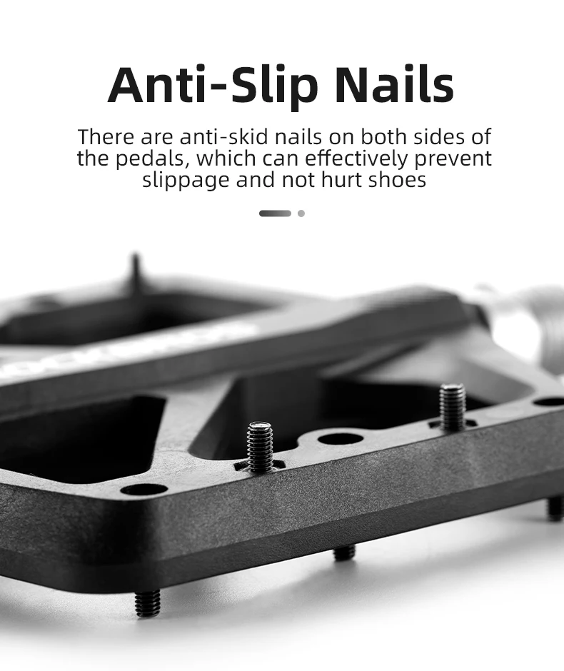 ROCKBROS Bicycle MTB Pedal Wellgo Anti-slip Widen the Tread Mountain ...