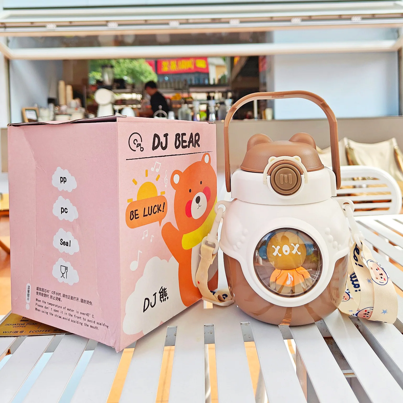 680ml Cute Cartoon Insulation Double Drink Cup Portable 316 Stainless ...
