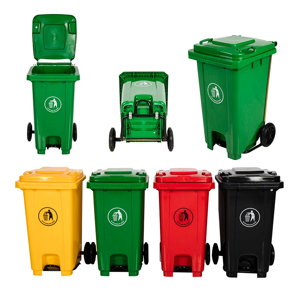 Outdoor large plastic garbage bin trash can waste bin wheelie bin for ...