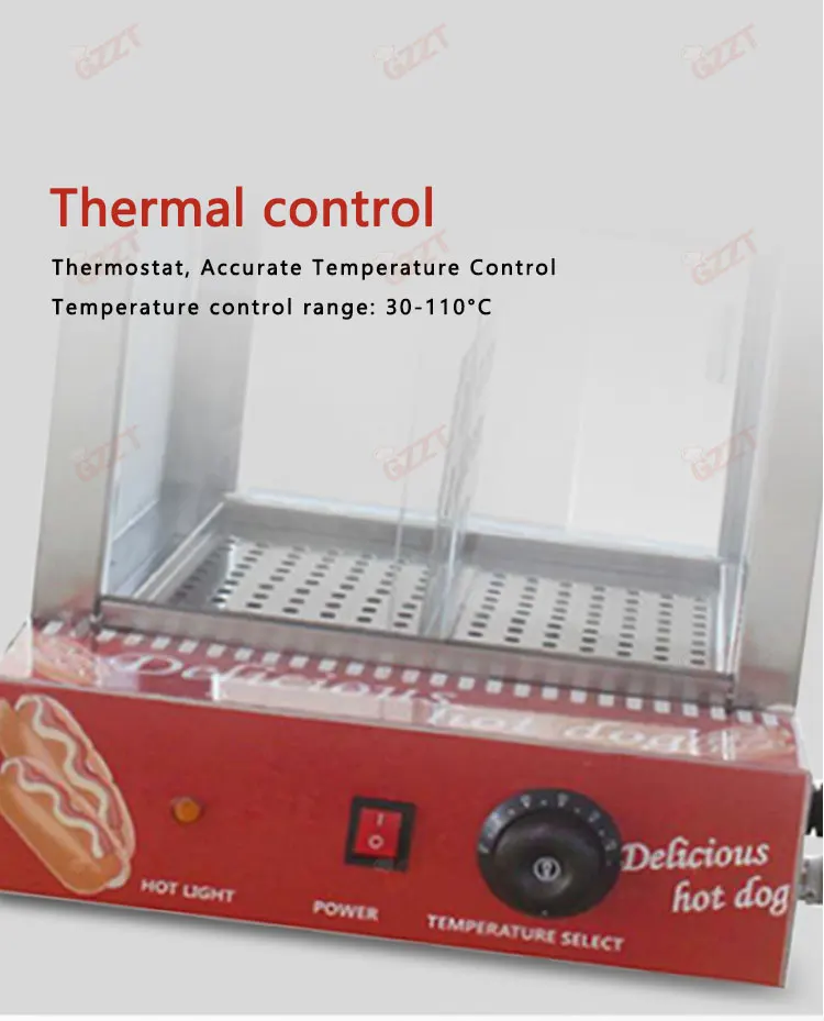 Commercial Electric Hot Dog Warming Machine Hamburger Warmer Showcase ...