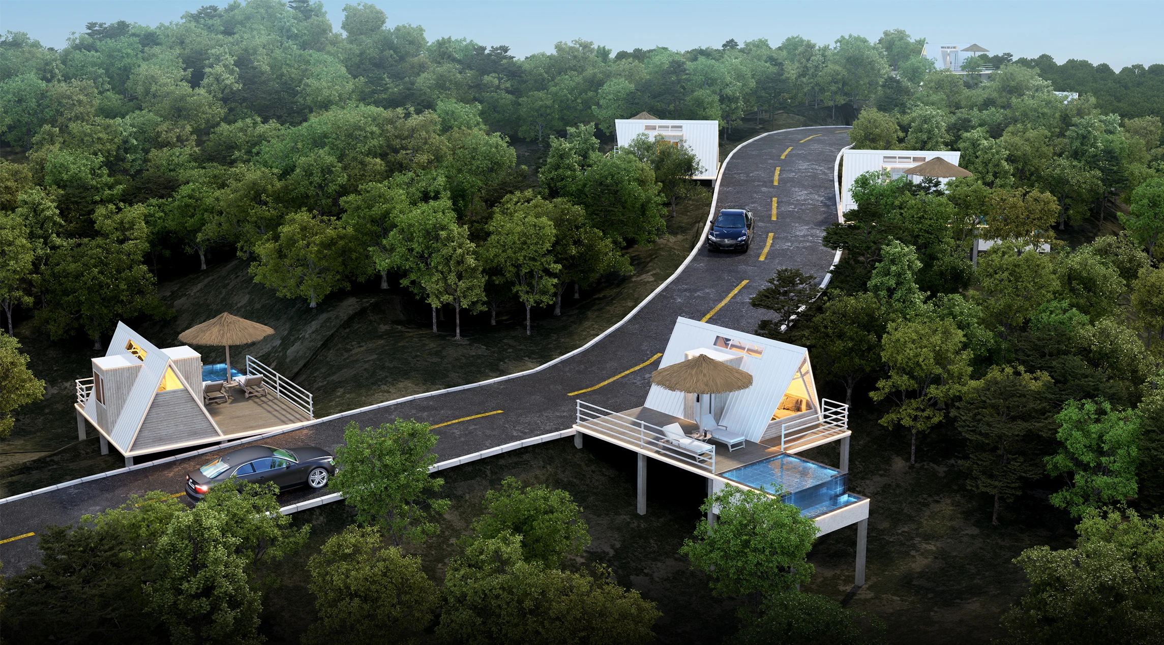 Zent Triangle Shape Structure Small Cabin - Luxury Prefabricated Houses