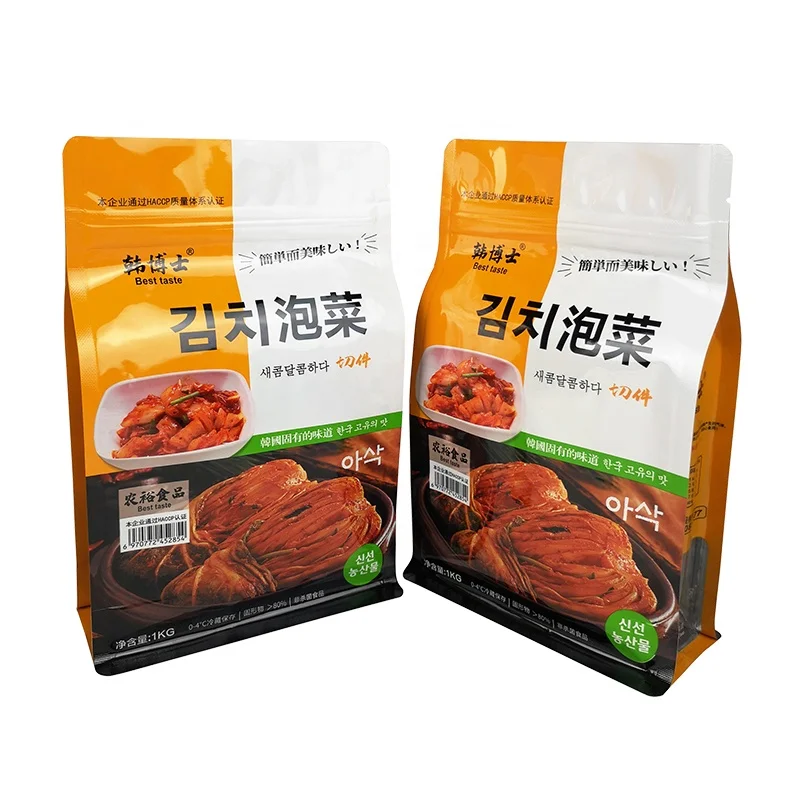 1kg Kimchi Aluminium Foil Packaging Pouch - Ziplock Bag