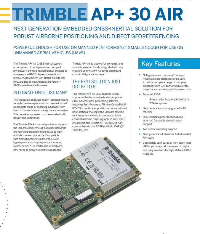 High-precision GNSS IMU TRIMBLE AP+30 AIR| Alibaba.com