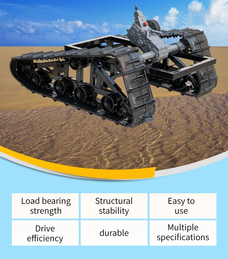 New Design Of Rubber Tracked Chassis Crane Tank Undercarriage Tracking ...