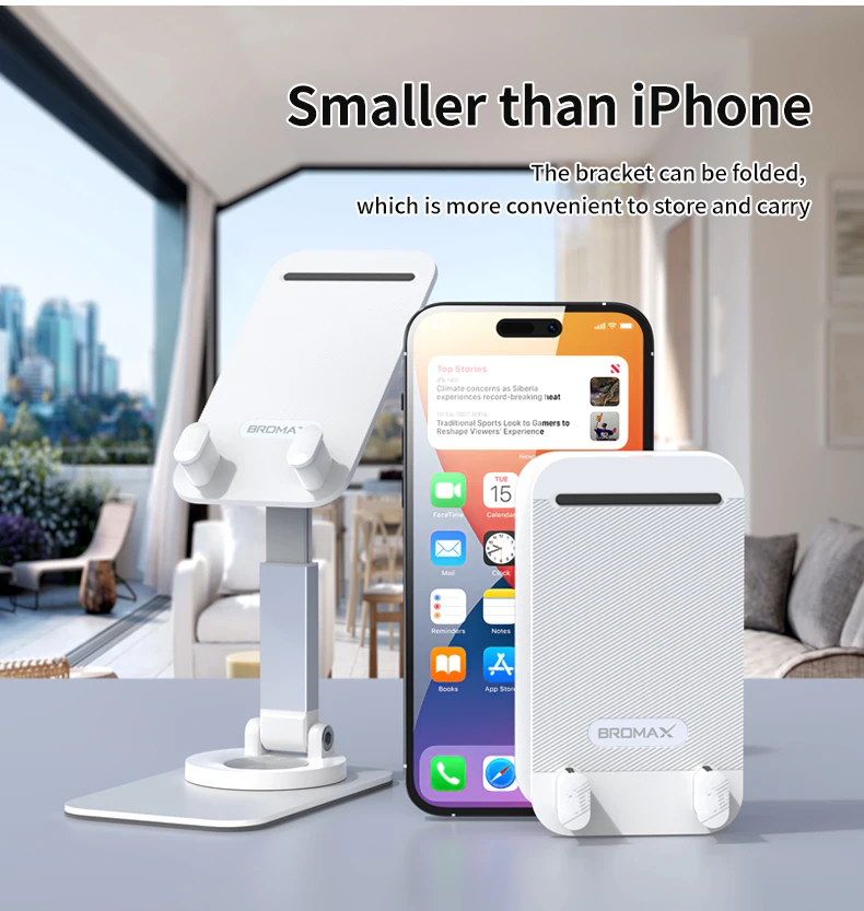 Foldable Telescopic Universal Adjustable Desktop Smart Phone Tablet Pc ...