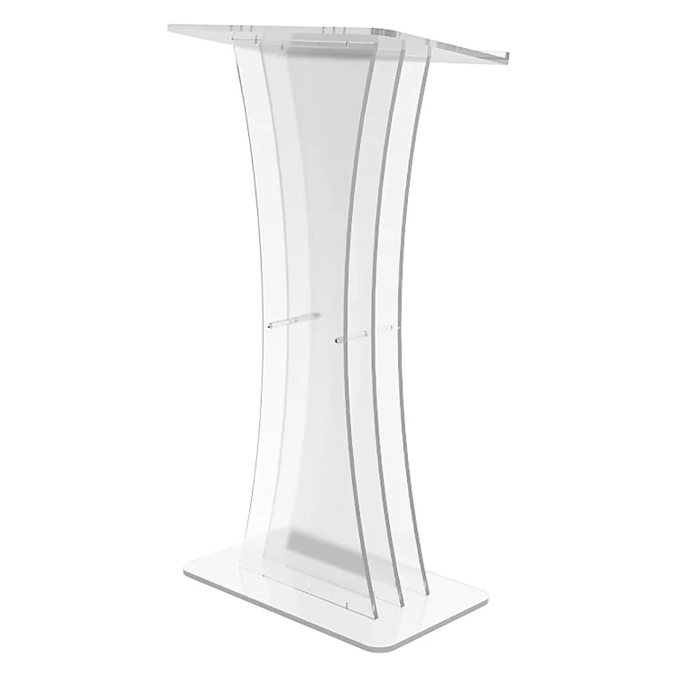 Pulpit Podium Acrylic Floor-standing Transparent For Conference School ...
