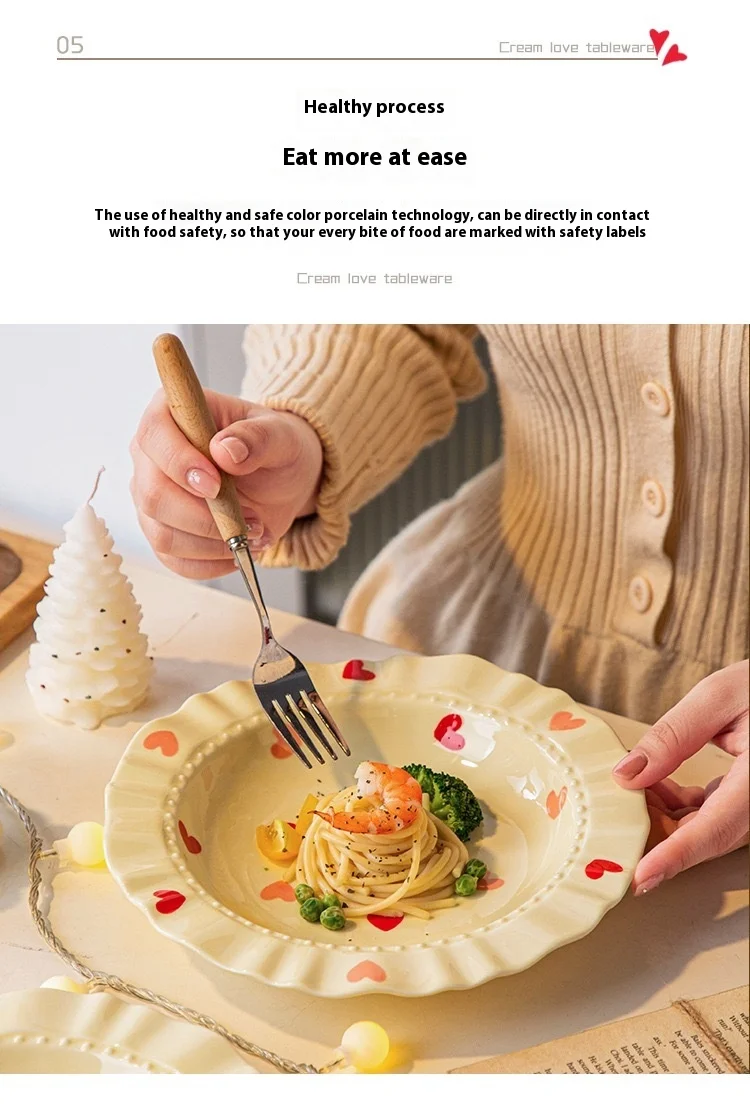 Trendy Ins-Style Western-Style Ceramic Tableware for Parties