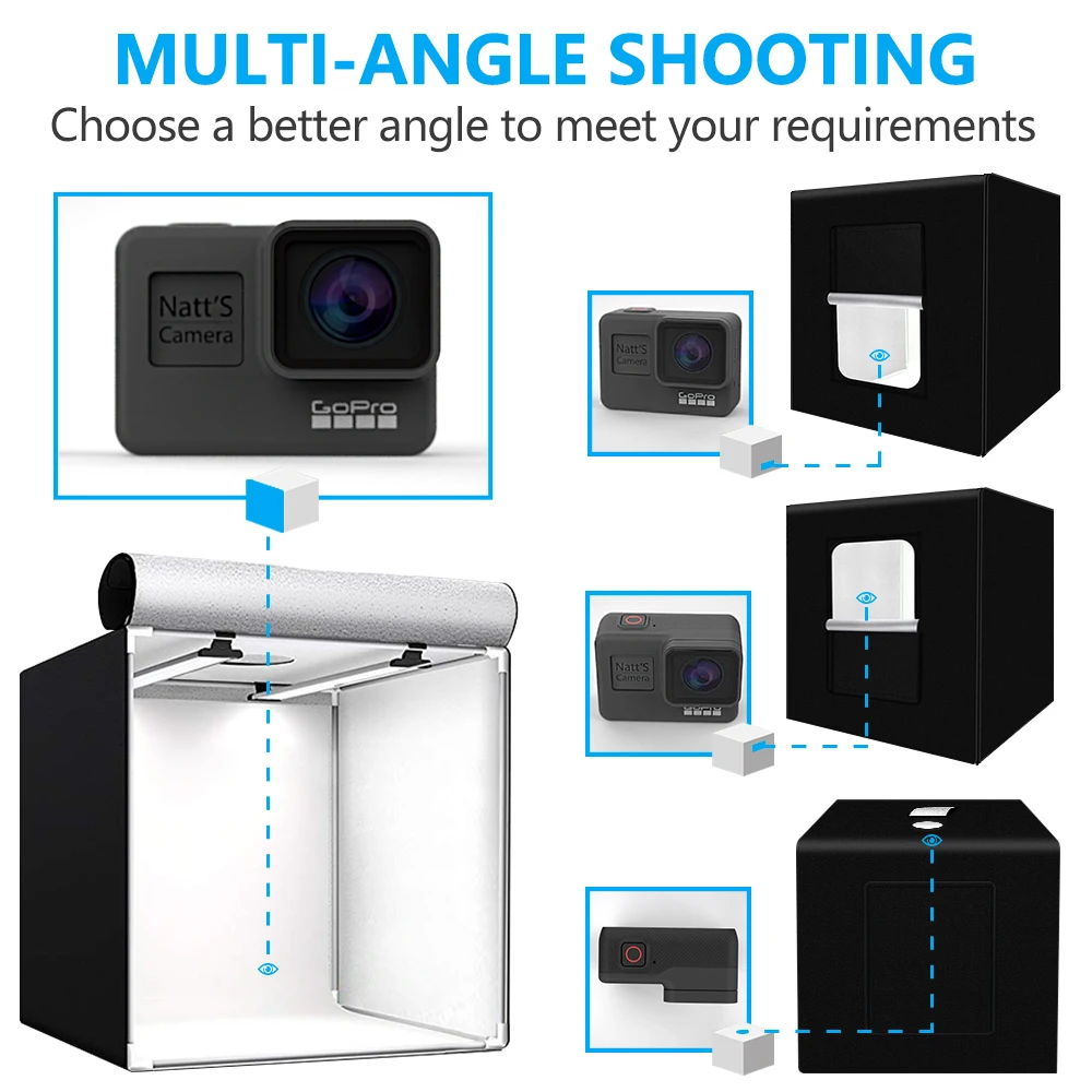 100cm Led Light Room Studio Lightbox Cube Photo Shooting White Light ...