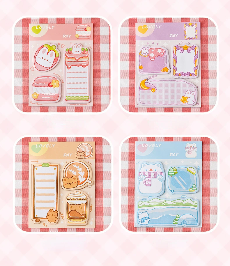 Wholesale Kawaii Papeleria Combination Sticky Notes Student Note ...