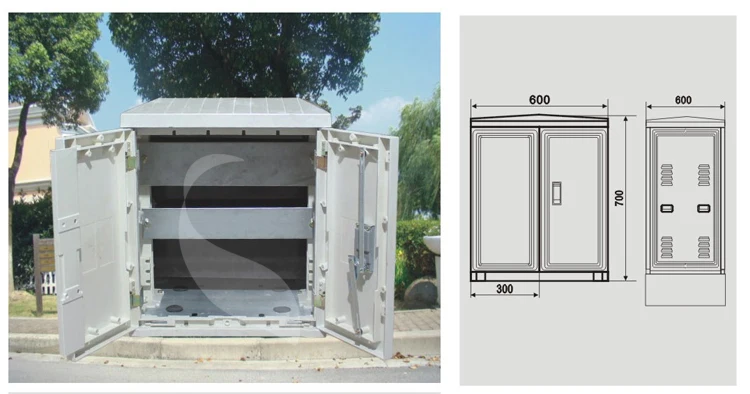 Distribution Box Saipwell Pdb Outdoor Uv Resistant Smc Circuit Breaker ...