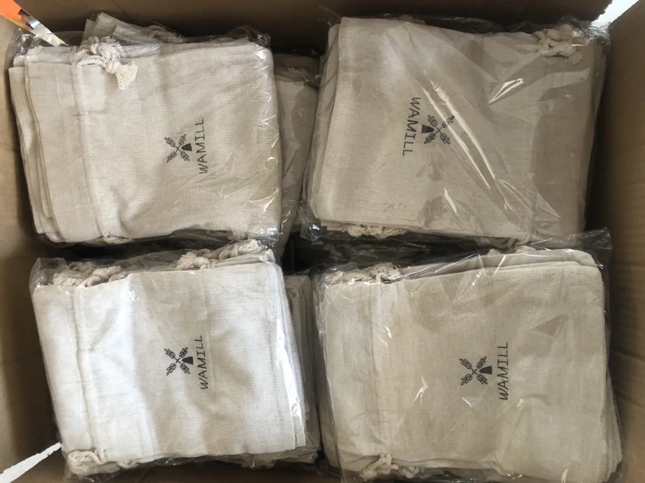 Eco-friendly Christmas Cotton Linen Gift Bag Cotton Linen Packaging Bag ...