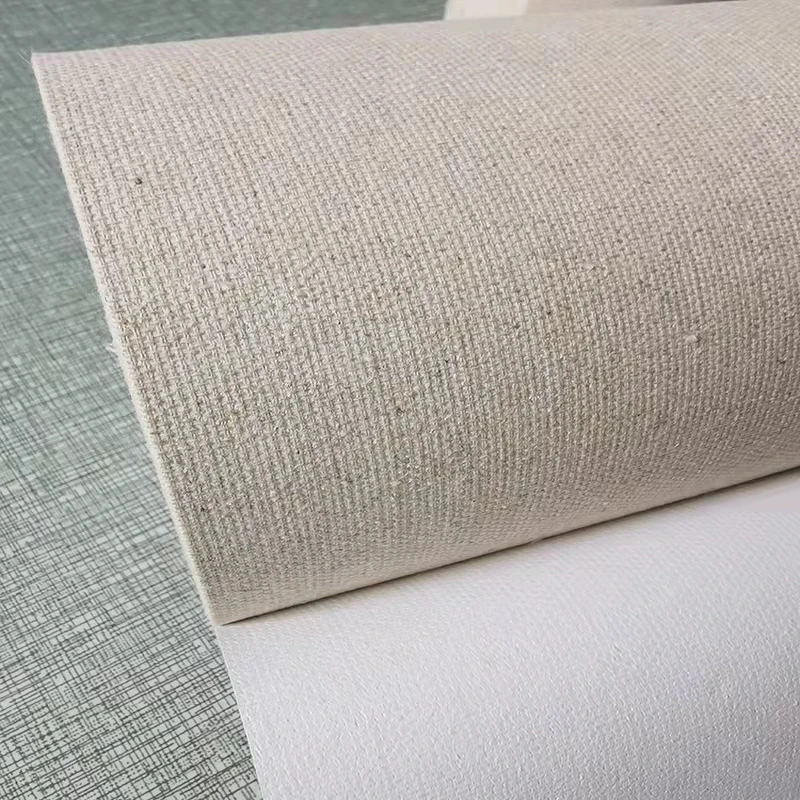 Wholesale Stretched Hand Painted Flax Canvas for Acrylic