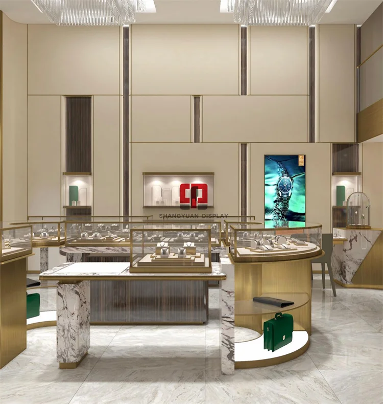 Modern Luxury Decoration Jewellery Showroom Counter Display Jewelry ...