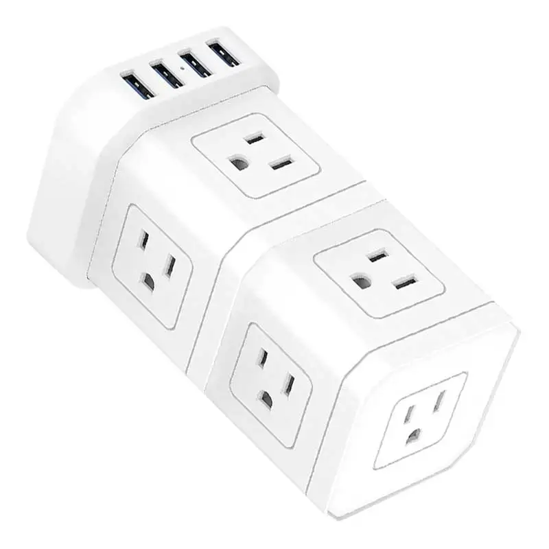Oswell Factory Cube Adapter Smart Plug Socket Usb Tower Usa Standard ...
