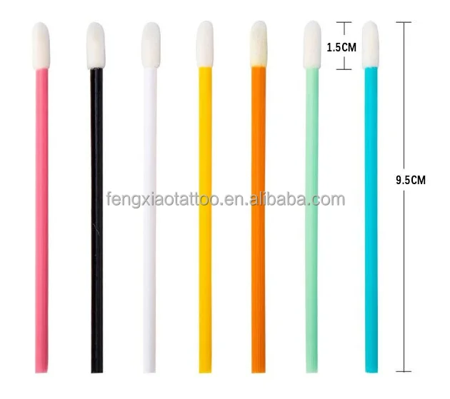 Free Sample 50pcs Wholesale Disposable Makeup Lip Brush Micro Fiber ...