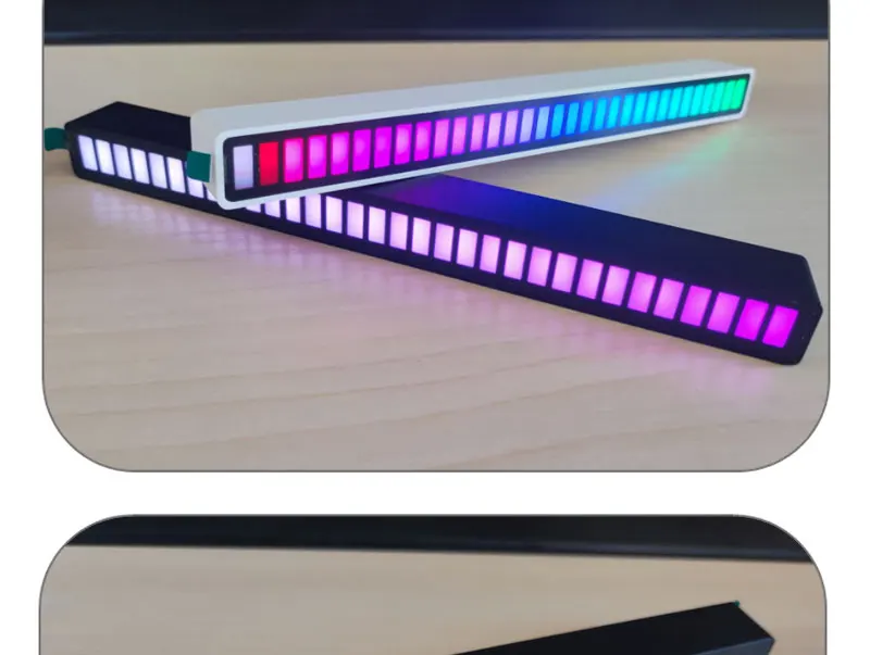 8 Modes Rgb Rechargeable Sound Control Light For Car Gaming - Buy ...