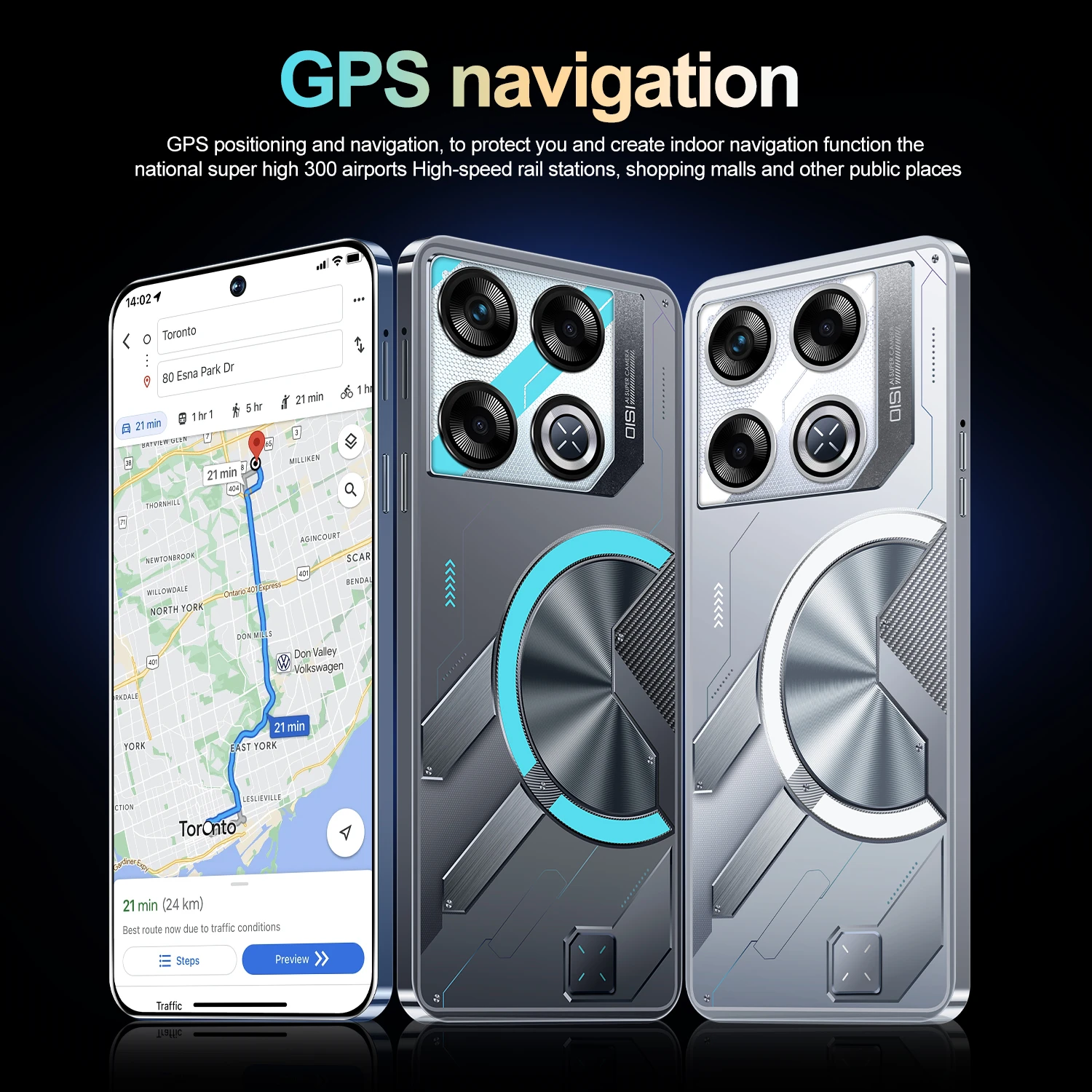 GT20 Pro 10 Core OEM Smartphone 7.3 Inch Cheap Big Screen Phone with ...