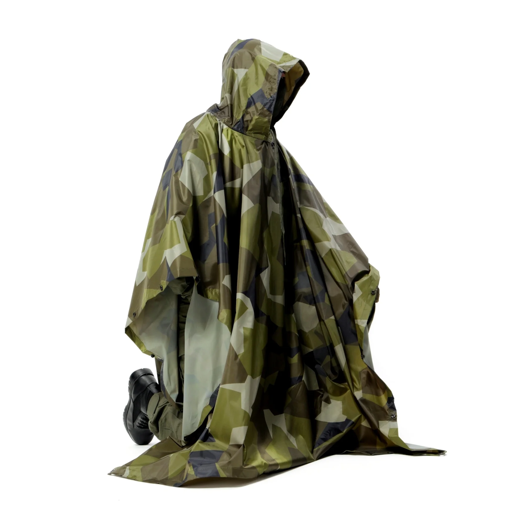 Jungle Camo Rain Ponchos Camo Combat Emergency Raincoat for Patrol and ...