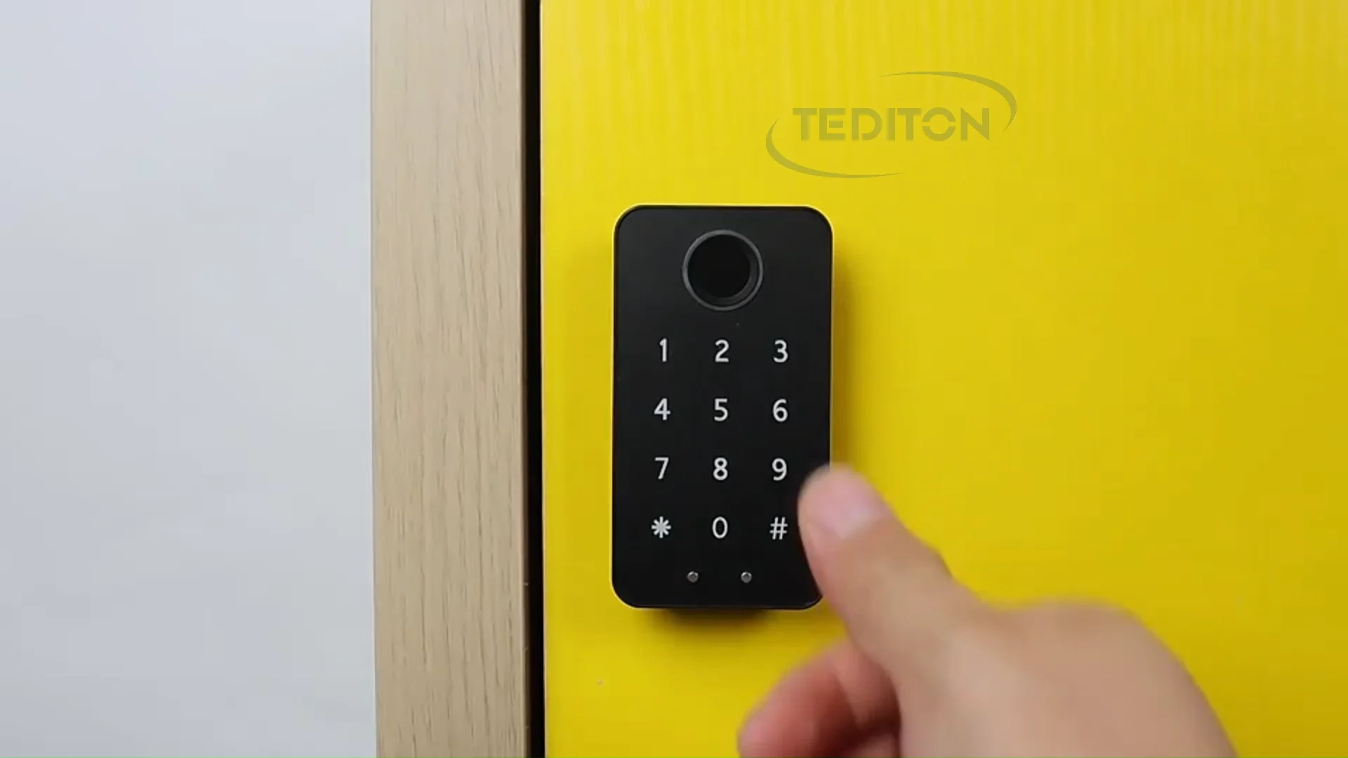 Tediton Waterproof Office Private Locker Drawer Pin Code Fingerprint Biometric Keyless Cabinet ...