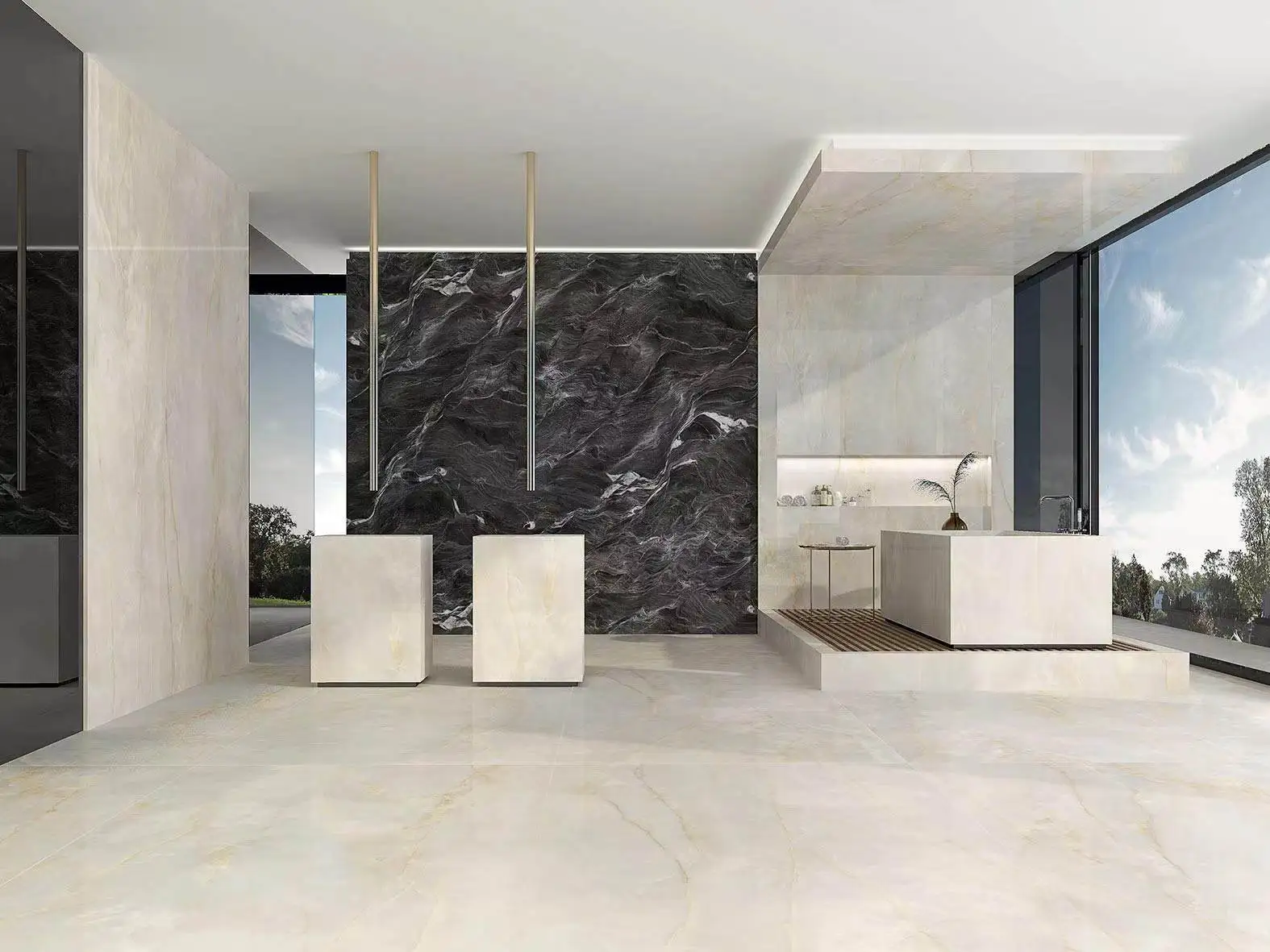 Extra Large Slim Slab Thin Porcelain Tiles Philippine Marble Luxury ...