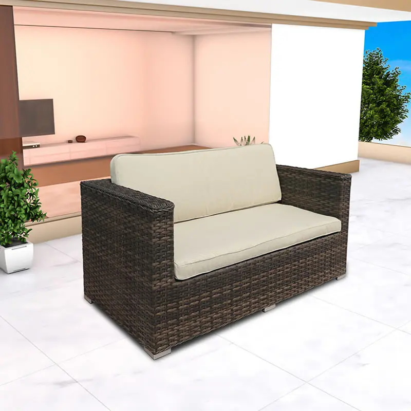 Indoor Use Modern Wicker Rattan 4 Pieces Patio Furniture Set Garden ...