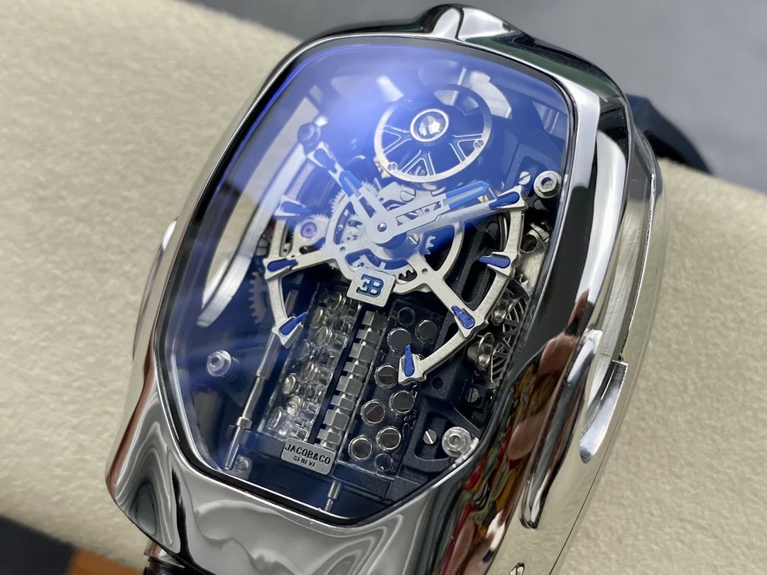 Jacob Co Luxury Bugatti Chiron Tourbillon Rose Gold Watch