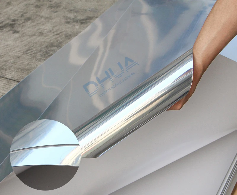 Large Silver Mirror Acrylic Sheet 5mm - Flexible Decorative Plastic ...