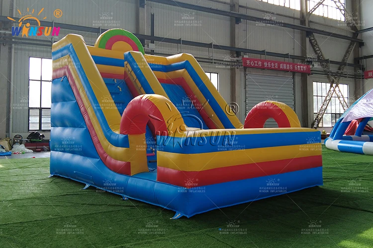 Rainbow Inflatable Slide Adults Kids Inflatable Game Inflatable Toys ...