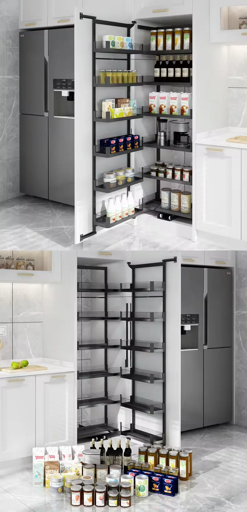 CCH Hardware Pantry Organizer - Stainless Steel Drawer Baskets