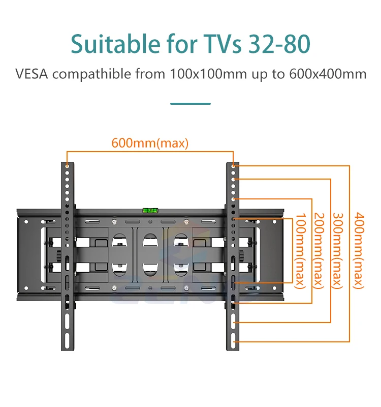 Tv Wall Mount Adjust Angle Screen Swivel Function Fits 70 Inch Big Tv ...