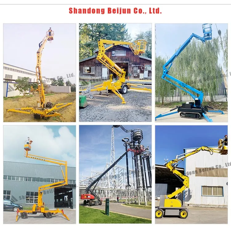 8-20m Folding Articulating Trailer Lift Platform - Telescopic Lift
