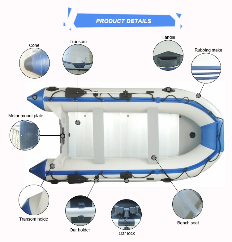 Rowing Inflatable Boat Pvc Fabric Inflatable Rowing Boat Luxury ...