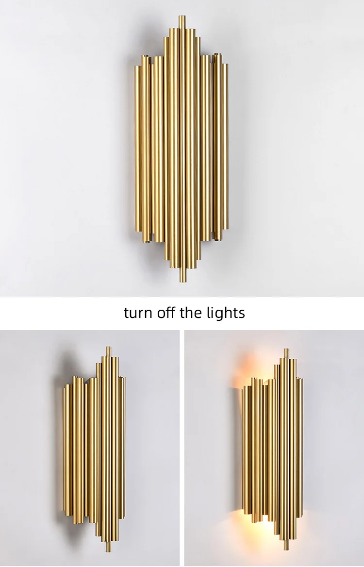 Interior Decorative Lighting Modern Luxury Gold Led Wall Lamp - Buy ...