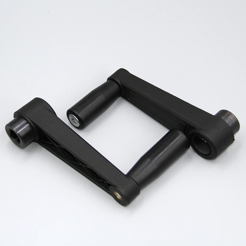 HZ103013 nylon crank handle steel square hole round hole mechanical ...