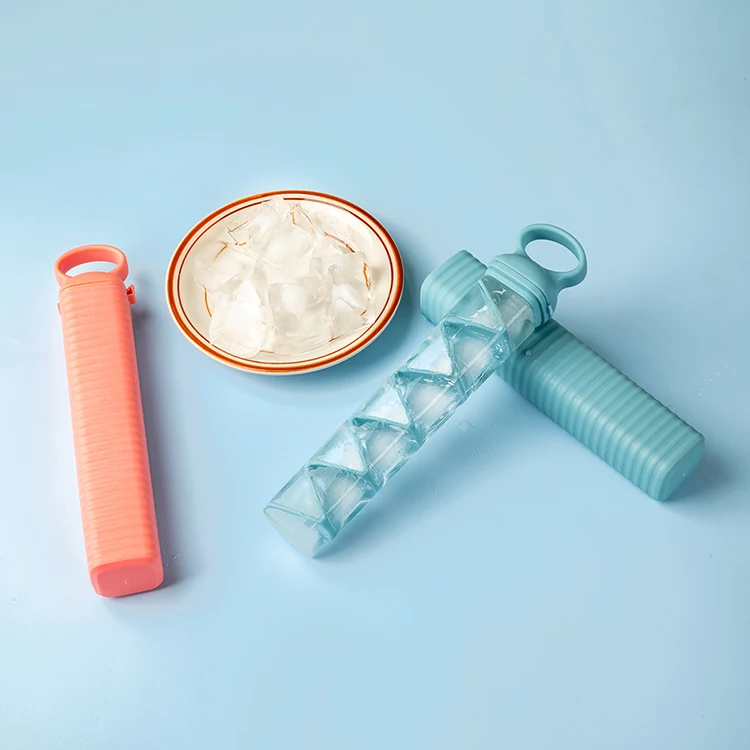 Portable Bpa Free Ice Cube Molds Plastic Pulling Type Ice Cube Moulds V ...