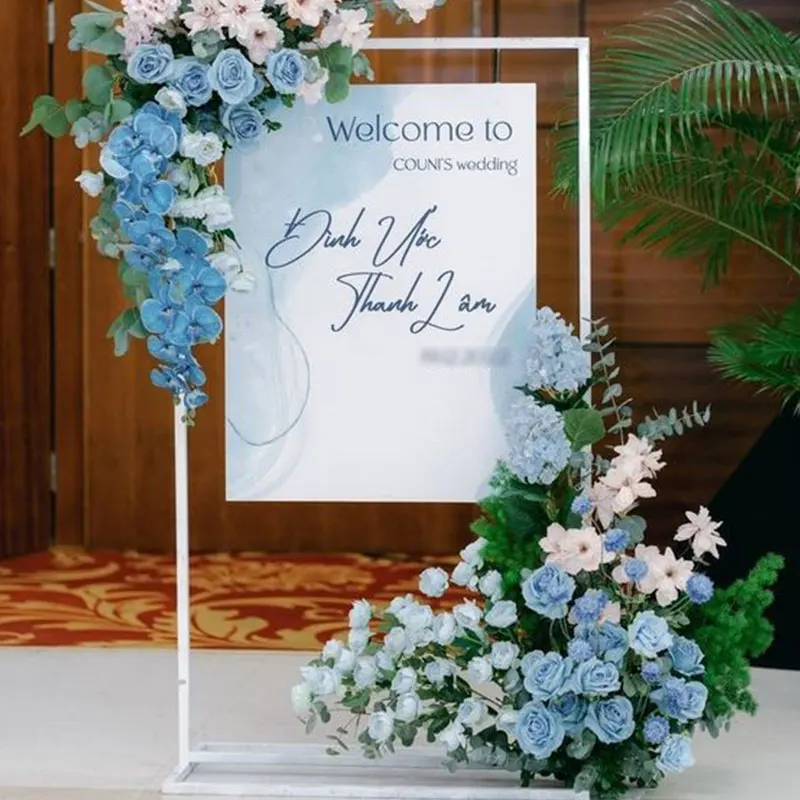 Custom Wedding Arch Frame Welcome Stand Free Standing Wedding Ceremony ...