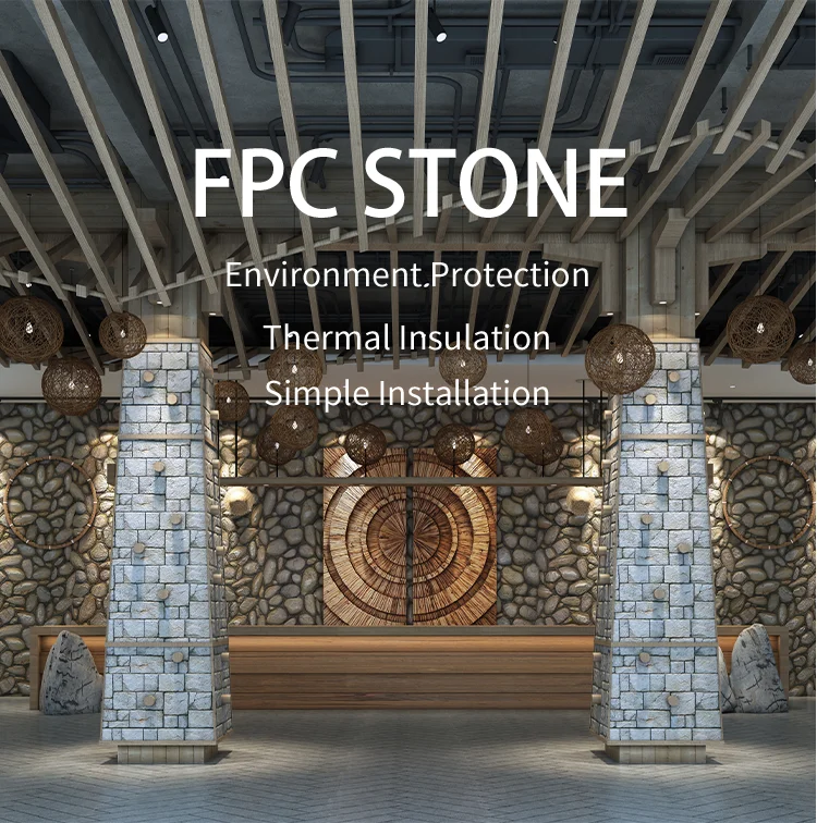 Original Ecological 3D Wall FPC Material PU Stone External Wall ...