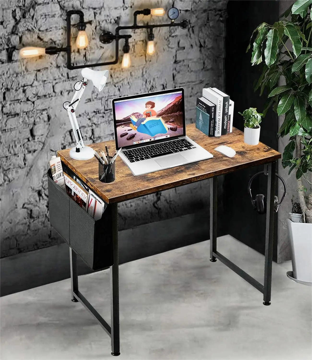 Small Computer Desk Study Table For Small Spaces Home Office 31 Inch ...